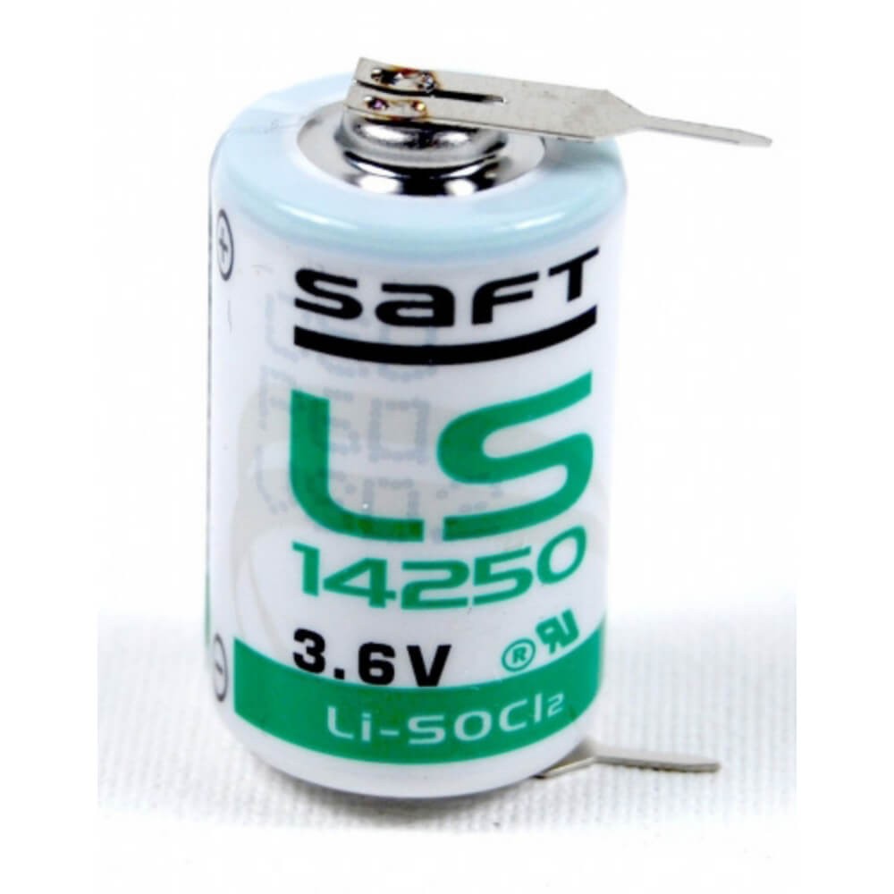 Saft LS14250 PC Pins 1 Pin Positive & Negative