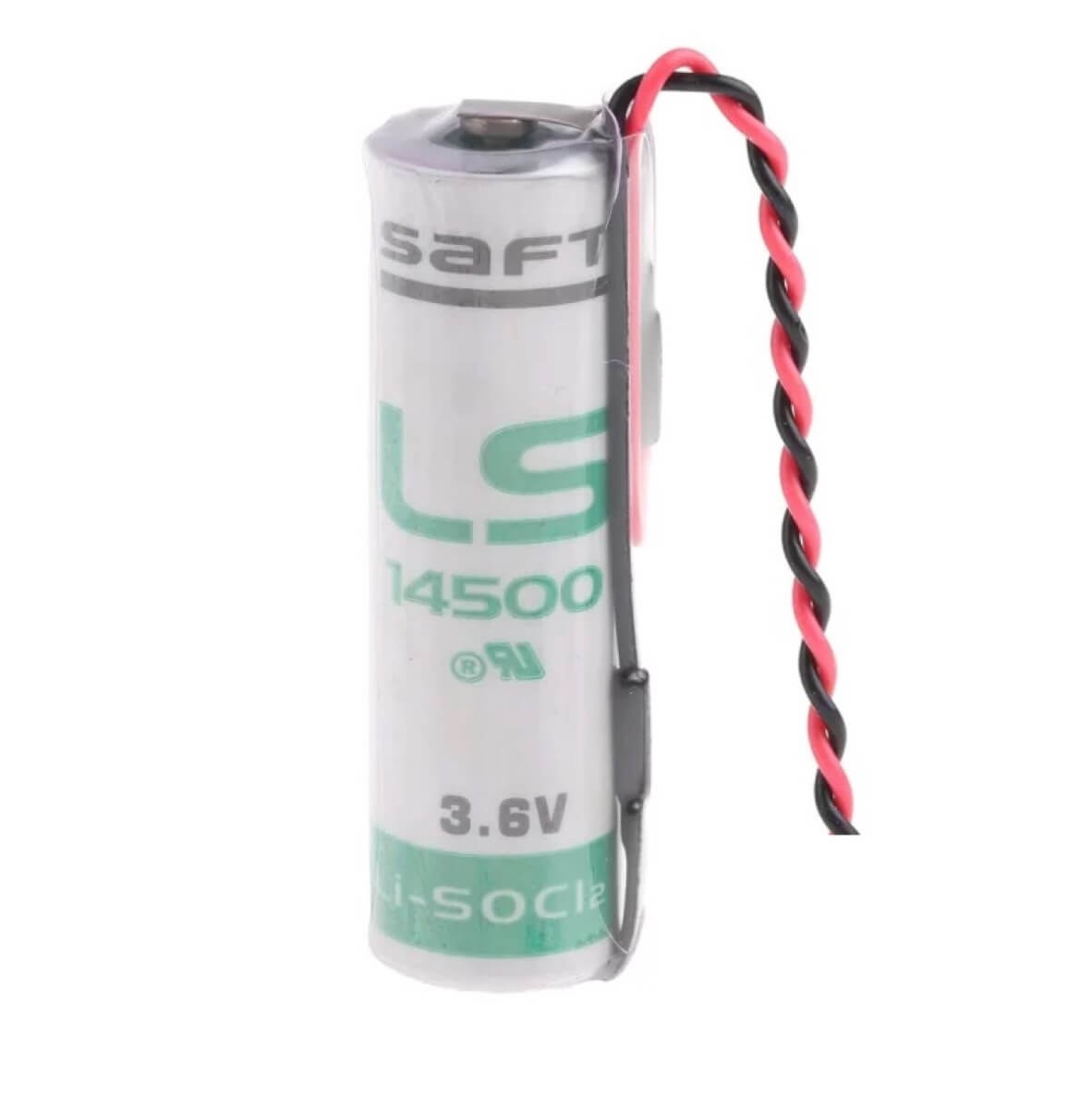 Saft LS14500 With 9 Inch Fly Leads 3.6V 2600Mah