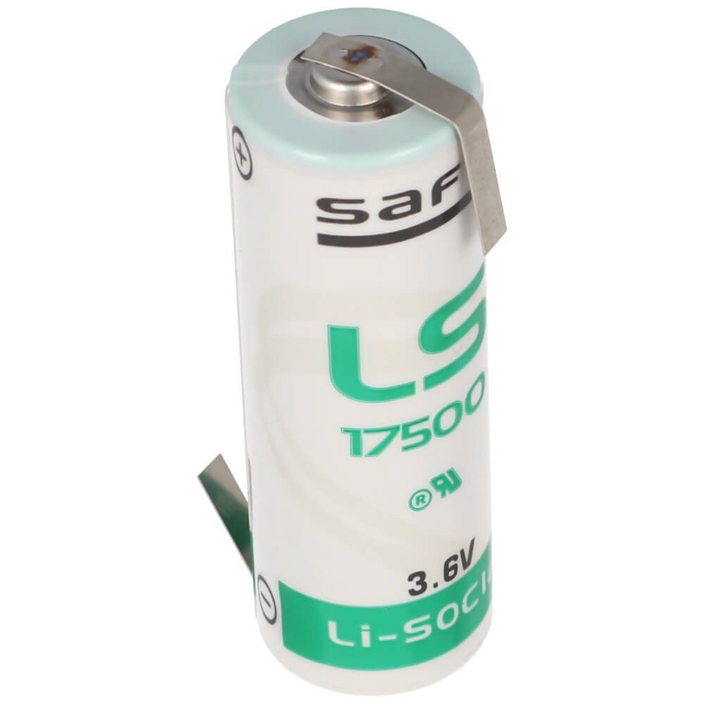 Saft LS17500 Tabs (Opposite Directions) 3.6V 3600Mah